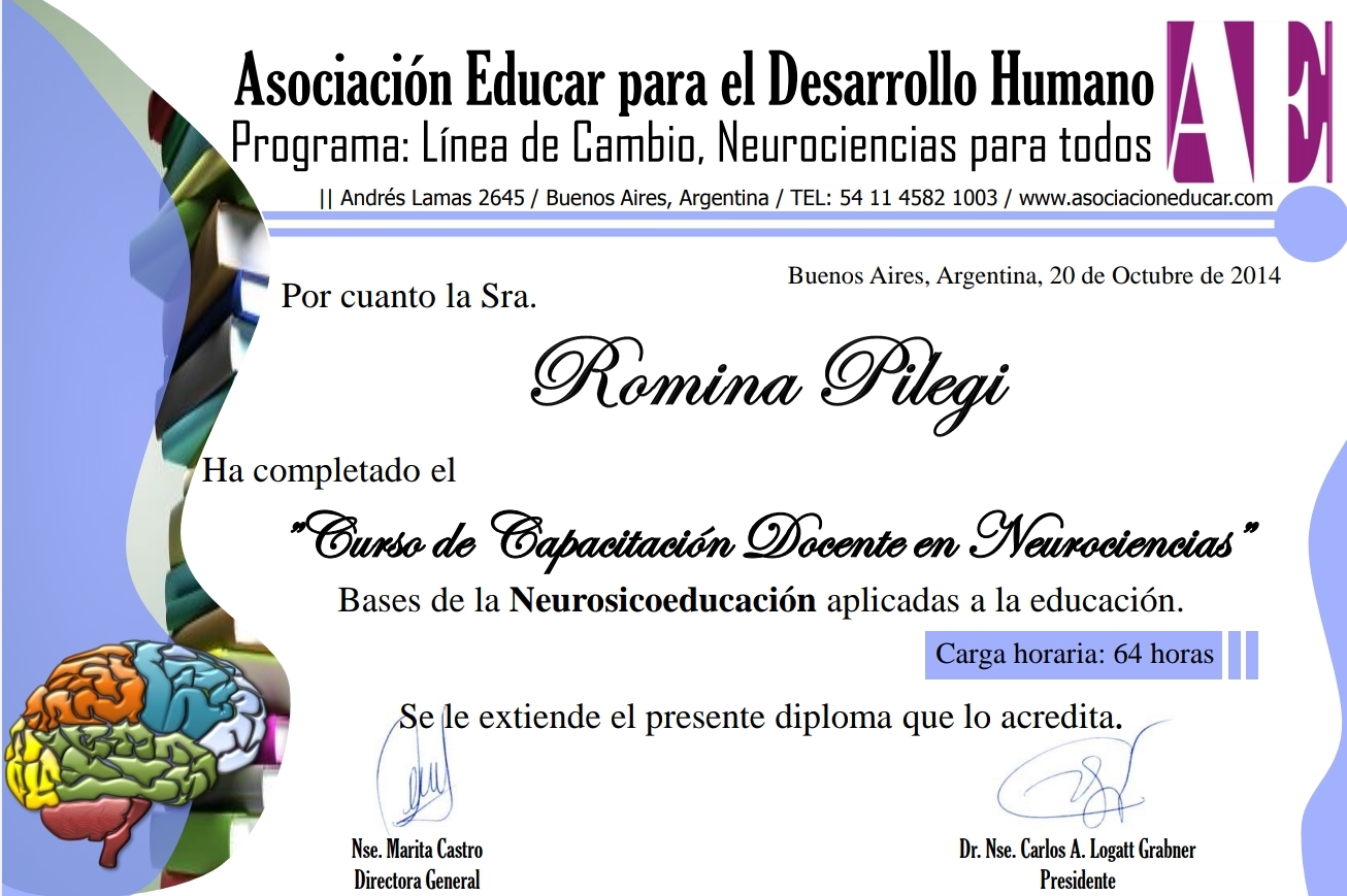 Formación En Neurociencias Y Neuropsicoeducación Justo Equilibrio